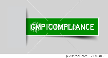 Inserted green color sticker label with word... - Stock Illustration ...