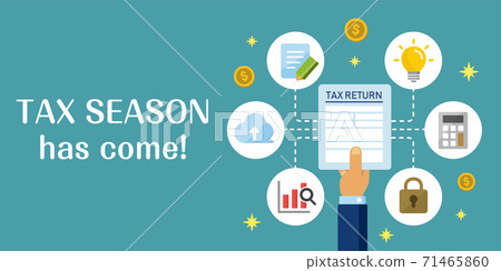 Final tax return / overseas withholding income... - Stock Illustration ...