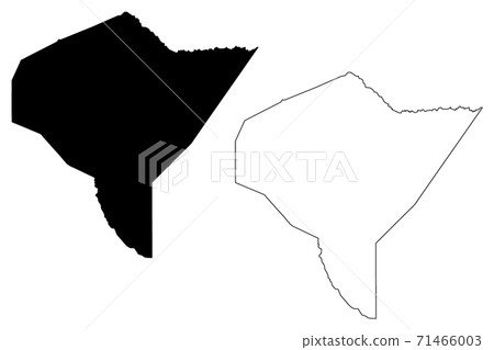 Mandera County (Republic of Kenya, North... - Stock Illustration ...