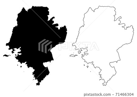 Siaya County (Republic of Kenya, Nyanza... - Stock Illustration ...