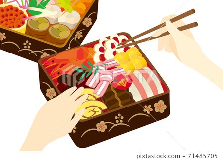 Illustration to make osechi - Stock Illustration [71485705] - PIXTA