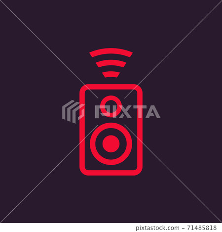 wireless audio speaker icon - Stock Illustration [71485818] - PIXTA