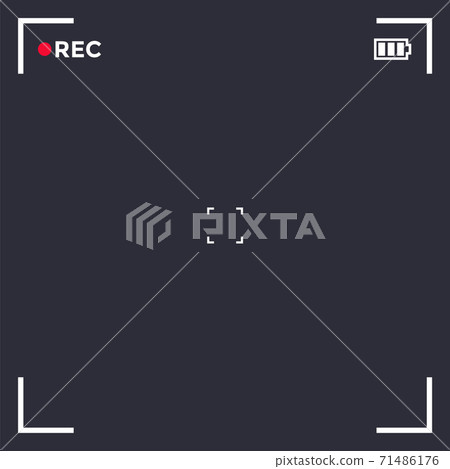 Camera screen vector interface-插圖素材 [71486176] - PIXTA圖庫