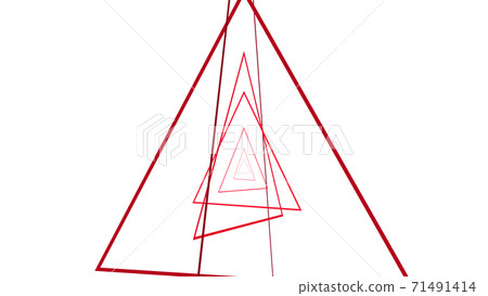 CG triangle: Multiple rotating triangles - Stock Illustration [71491414 ...