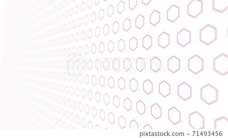 CG Hexagon Multiple hexagons lined up - Stock Illustration [71493456 ...