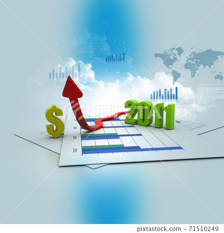 Business arrow, chart, business growth concept - Stock Illustration ...