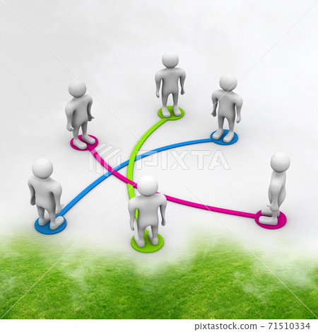 Business network in abstract background - Stock Illustration [71510334 ...