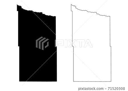 Brown County, Nebraska (U.S. county, United... - Stock Illustration ...
