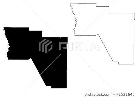 Harding County, New Mexico (U.S. county, United... - Stock Illustration ...