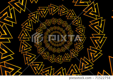 Valknut vector pattern, Valknut golden on a... - Stock Illustration ...