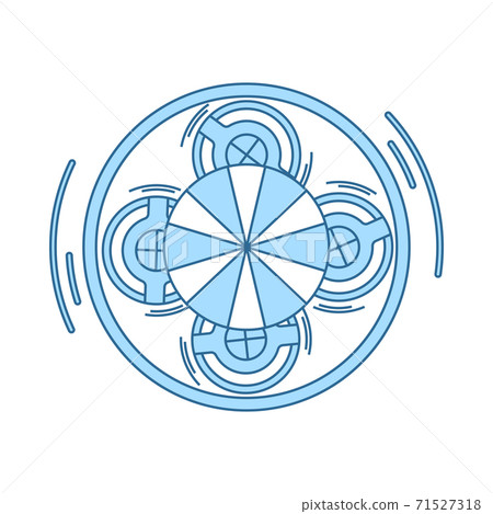 Carousel Top View Icon - Stock Illustration [71527318] - PIXTA