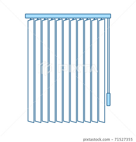 Office Vertical Blinds Icon - Stock Illustration [71527355] - PIXTA