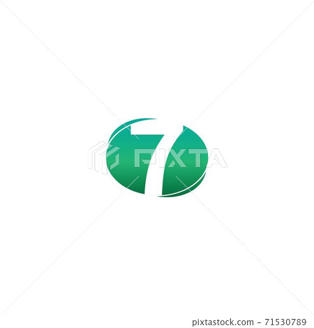 Number 7 icon logo creative design - Stock Illustration [71530789] - PIXTA