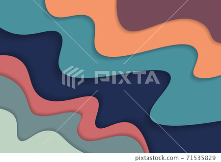 Abstract colorful free style shape pattern... - Stock Illustration ...