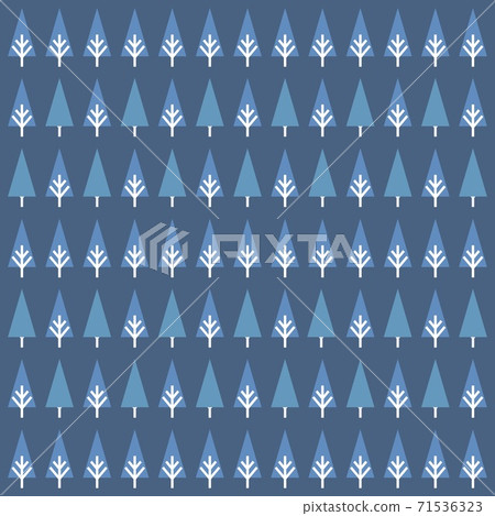 Tree pattern winter - Stock Illustration [71536323] - PIXTA