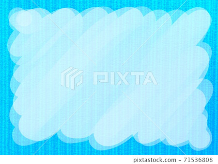 Cloth texture background frame blue - Stock Illustration [71536808] - PIXTA