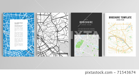 Realistic vector layouts of cover mockup design... - Stock Illustration ...