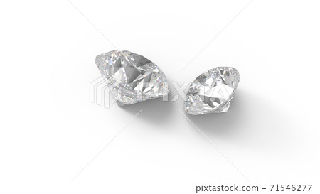 Two diamonds background white CG - Stock Illustration [71546277] - PIXTA
