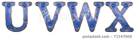 Set of uppercase letters U, V, W, X made of... - Stock Illustration ...