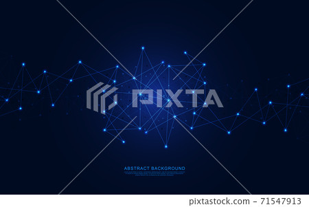 Internet connection. Geometric abstract... - Stock Illustration ...