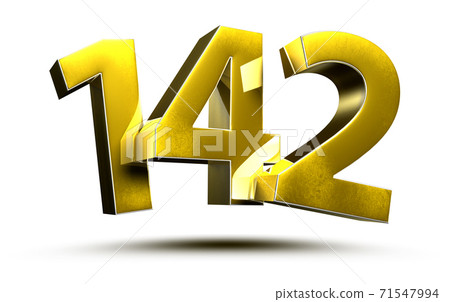 Number 142. - Stock Illustration [71547994] - PIXTA