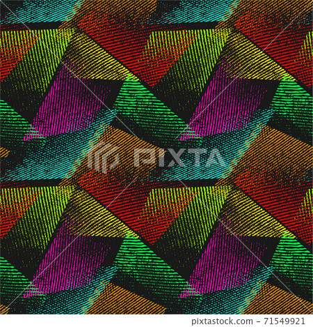 Abstract seamless chaotic pattern with urban... - Stock Illustration ...