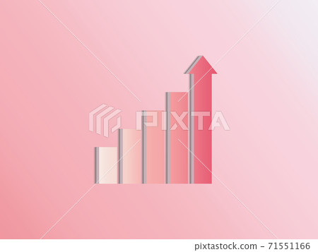 Background material graph and arrow pink - Stock Illustration [71551166 ...