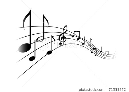 Illustration image of musical notes - Stock Illustration [71555252] - PIXTA