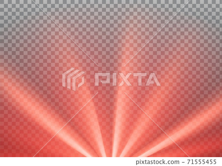 Red colored rays with color spectrum flare - Stock Illustration ...