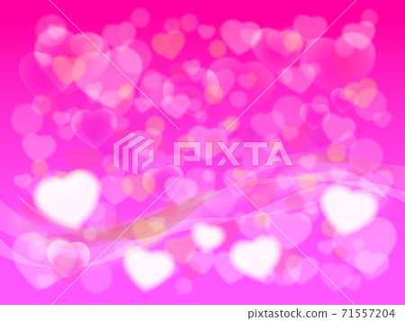 Valentine heart fluffy pink - Stock Illustration [71557204] - PIXTA