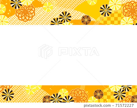 Cute Japanese pattern frame background - Stock Illustration [71572227 ...