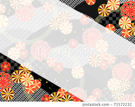 Cute Japanese pattern frame background - Stock Illustration [71572232 ...