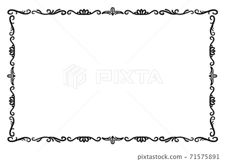 Classic frame 1 color - Stock Illustration [71575891] - PIXTA