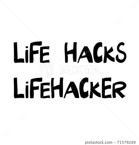 Life hacks, lifehacker. Cute hand drawn... - Stock Illustration ...