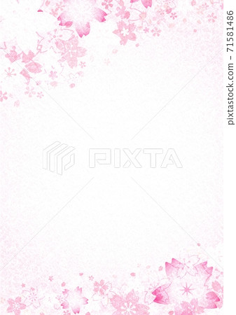 Japanese paper watermark-like cherry blossom... - Stock Illustration ...
