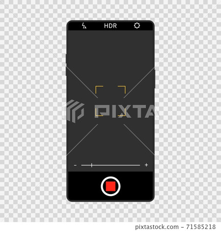 Camera screen interface on realistic... - Stock Illustration [71585218 ...