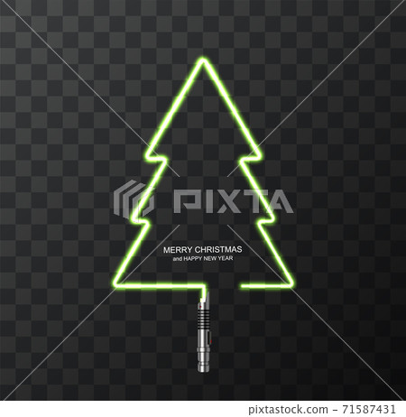 Vector modern concept Christmas tree and light... - Stock Illustration ...