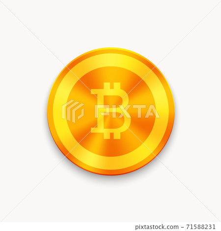 Vector Bitcoin future currency coin. blockchain... - Stock Illustration ...