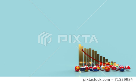 The gold text rcep or Regional Comprehensive... - Stock Illustration ...