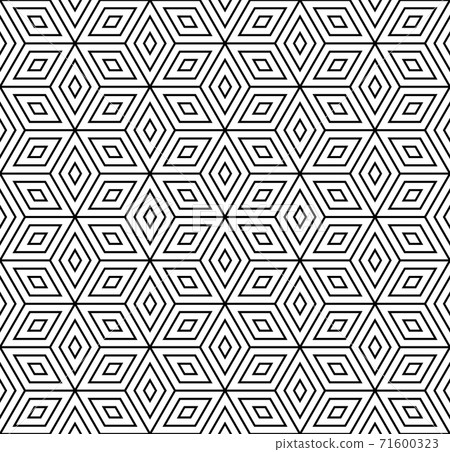 Seamless geometric op art pattern. - Stock Illustration [71600323] - PIXTA