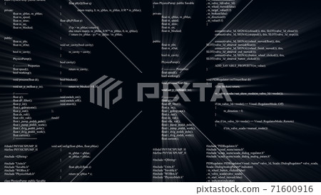 The program code in the computer monitor - Stock Illustration [71600916 ...