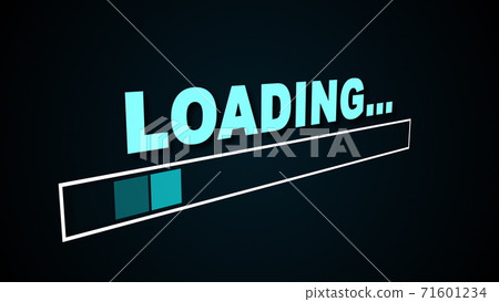 Loading bar, computer generated. Simple web... - Stock Illustration ...
