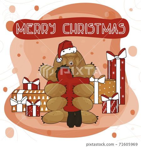 Cute Cartoon Tardigrade is standing on the... - Stock Illustration ...