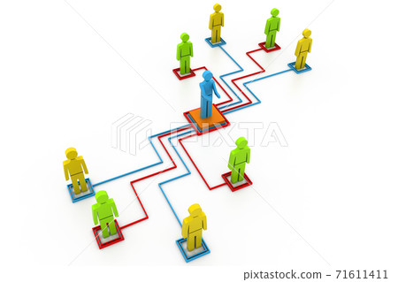 Business network. - Stock Illustration [71611411] - PIXTA
