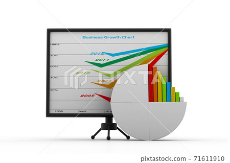 3d business graph and chart. - Stock Illustration [71611910] - PIXTA