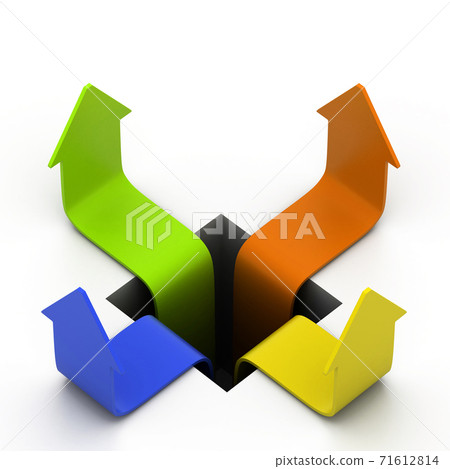 Arrows moving up. - Stock Illustration [71612814] - PIXTA