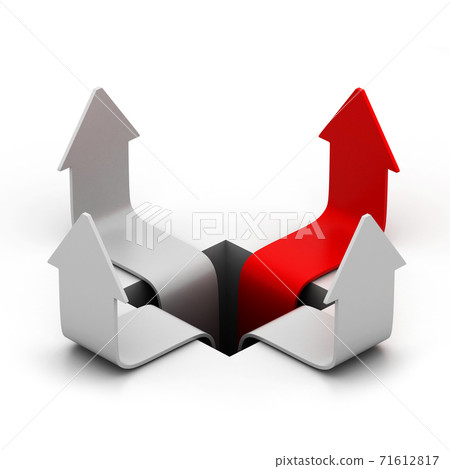 Arrows moving up - Stock Illustration [71612817] - PIXTA
