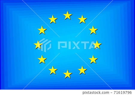 European Union Gradient Flag - Stock Illustration [71619796] - PIXTA