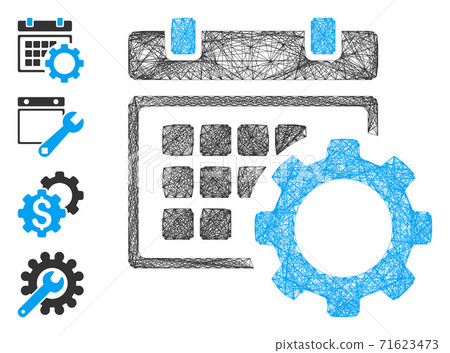 Linear Schedule Options Vector Mesh - Stock Illustration [71623473] - PIXTA