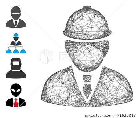 Network Engineer Vector Mesh - Stock Illustration [71626818] - PIXTA